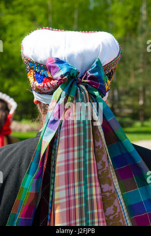 Seto woman in traditional costume, Solg necklace, Seto Farm Museum ...