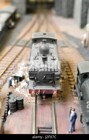 railway goods yard miniature models on display at rail road museum PA ...