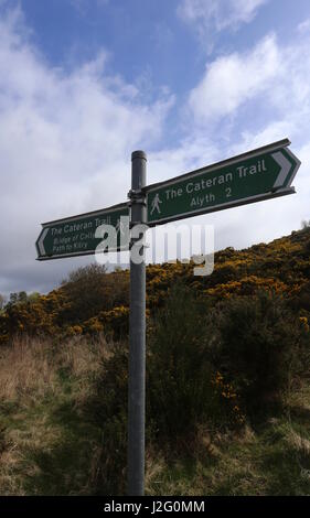 Signpost for The Cateran Trail Alyth Scotland April 2014 Stock Photo ...