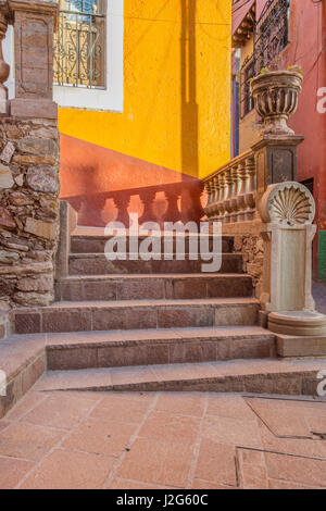 Mexico, Guanajuato, Colorful Steps (Large format sizes available Stock ...