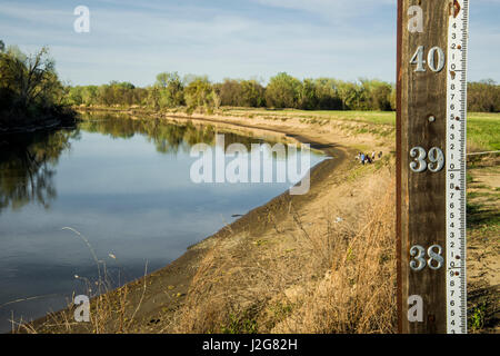 USA, California, Knights Landing, Fremont Weir Wildlife Area on the ...