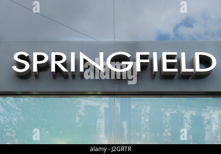 Springfield fashion store logo Stock Photo - Alamy