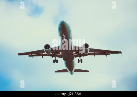 Real jet aircraft. Passenger airplane Stock Photo - Alamy