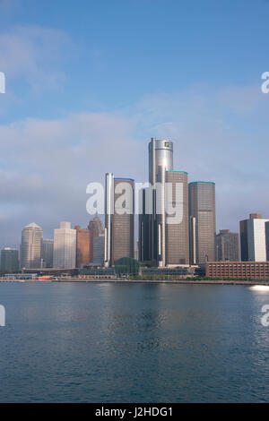 Michigan, Detroit River, located in the Great Lakes between Lake St ...