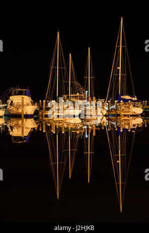 USA, Texas, Fulton Harbor in the evening Stock Photo - Alamy