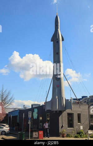 Famous Fremont Rocket, Seattle, WA Stock Photo - Alamy