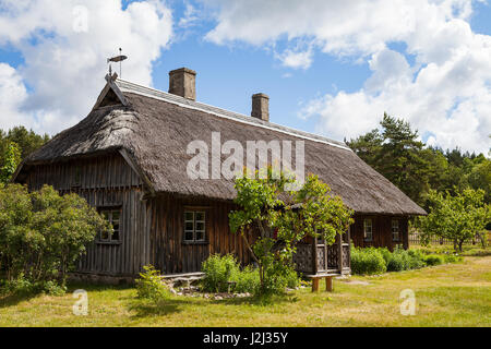 Wooden rural house, Baltic traditions, Latvia Stock Photo - Alamy