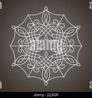 Intersecting circular symmetric lines. Abstract geometric element Stock Vector Image & Art - Alamy