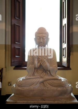 buddha statue with window light at thai temple Stock Photo - Alamy