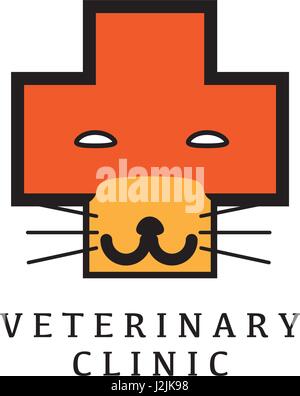 veterinary logo with text space for your slogan / tagline, vector ...