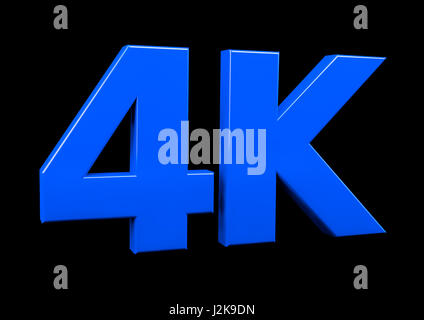 Ultra HD 4k icon. 4K letters on black background Stock Photo - Alamy