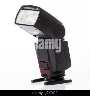 Camera flash light isolate on white background Stock Photo - Alamy