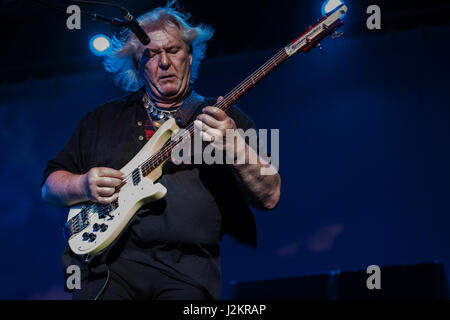 Bassist and singer Chris Squire of the progressive rock band Yes is ...