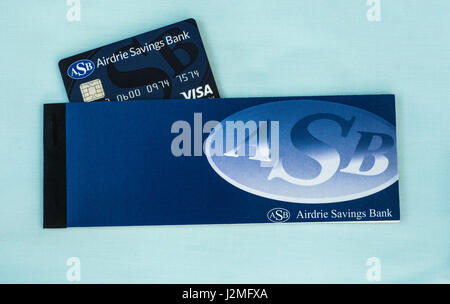 Cheque book and bank card Stock Photo - Alamy