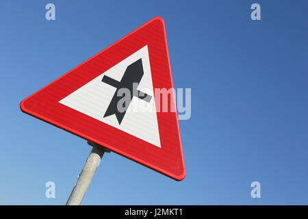 Dutch road sign: crossroads with priority Stock Photo - Alamy