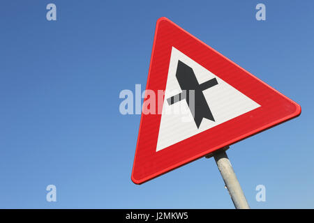 Dutch road sign: crossroads with priority Stock Photo - Alamy