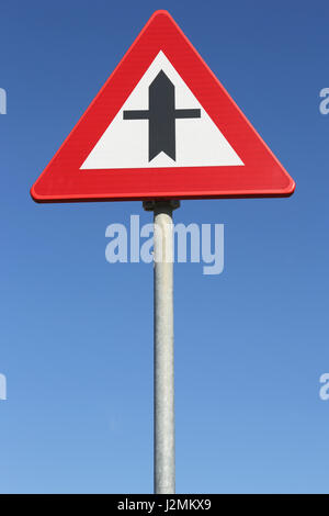 Dutch road sign: crossroads with priority Stock Photo - Alamy
