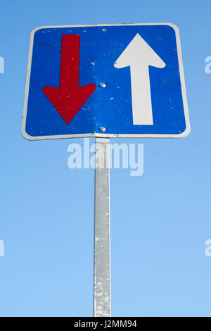 German road sign: priority for oncoming vehicles Stock Photo - Alamy