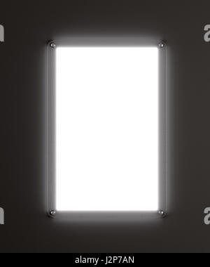 Rectangular advertising lightbox Stock Photo - Alamy