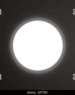 Round advertising lightbox. Empty white screen Stock Photo - Alamy