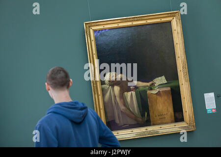 The assassination of Marat 1793 Jacques Louis David 1748-1825 France ...