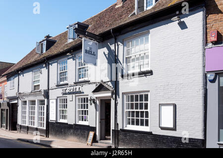 The Bell Pub - Tring High Street - Hertfordshire Stock Photo - Alamy