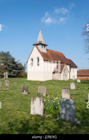 Surrey heritage: small, historic Wisley Church and churchyard in the ...