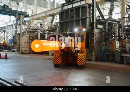 A 120mm Abrams tank cannon barrel is heated to nearly 2,000 degrees ...