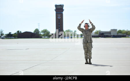 A Chief Master Sergeant of the 509th Maintenance Group conducts pre ...