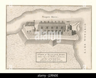 A View of Niagara Fort taken by Sir William Johnson Stock Photo - Alamy