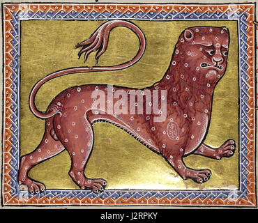 The Aberdeen Bestiary, a medieval illuminated manuscript, includes a ...