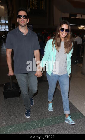 Eli Roth departs from the airport with his wife Lorenza Featuring: Eli ...