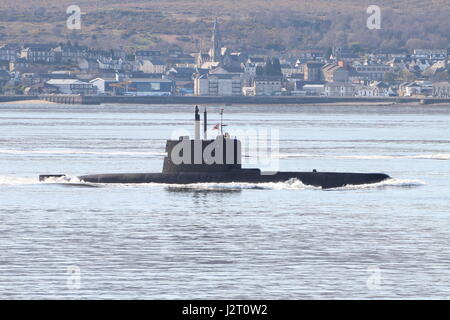 KNM Utstein (S302), an Ula-class submarine of the Royal Norwegian Navy ...