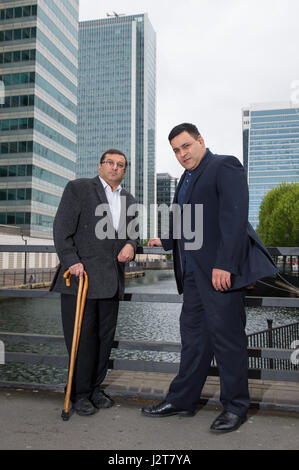 Head of the Docklands victims' campaign group Jonathan Ganesh, in ...