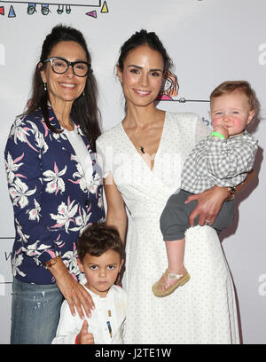 Jordana Brewster, Julian Form-Brewster and Rowan Brewster-Form arriving ...