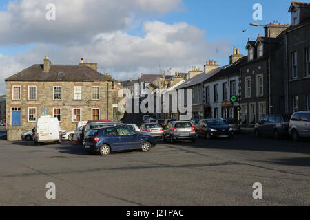 Buildings in Ramelton at Bridge Street and The Mall. Ramelton, County ...