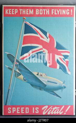 WW2 Propaganda Poster “KEEP THEM FLYING BADGE” Painting the American ...