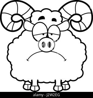 A cartoon illustration of a ram looking sad Stock Vector Image & Art ...