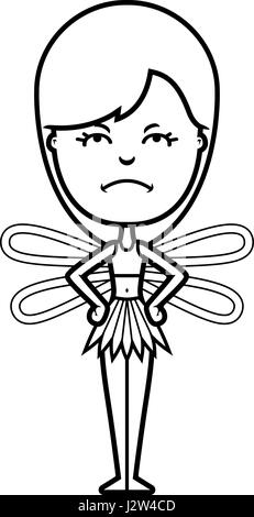 A cartoon illustration of a teen fairy girl with a magic wand Stock ...