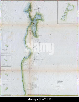 The 1857 U.S.C.S. Map of San Francisco Bay is a historical map ...