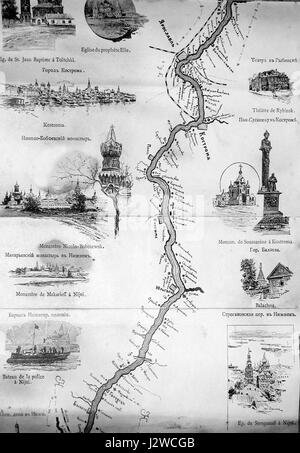 The 1903 Volga Guide Map offers detailed cartographic information about ...