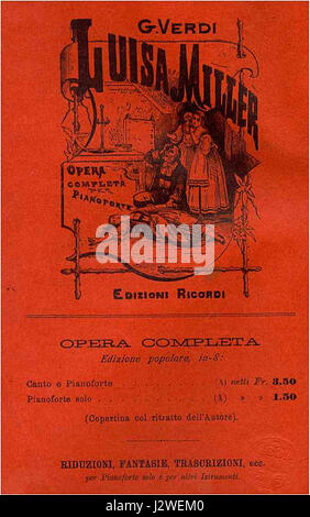 'Luisa Miller' is an opera by Giuseppe Verdi, with the 'partition pena ...