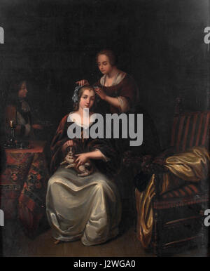 A Lady and her maid 19c Stock Photo - Alamy