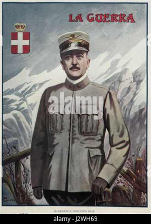 Commanding General of the Italian Army, General Armando Diaz, poses for ...