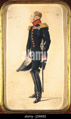 A portrait of Alexander I of Russia, created by artist G. Dawe between ...