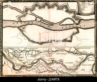 Bremen Old Map 5 Stock Photo - Alamy