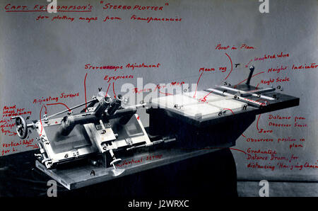 Capt FV Thompsons Stereoplotter Stock Photo - Alamy