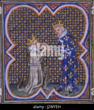 Charles de Navarre et Charles V 1371 Stock Photo - Alamy