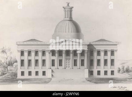 Alabama Capitol original plan Stock Photo - Alamy