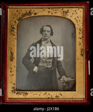 England, London, Portrait of Charles Dickens (1812-70) by Daniel ...